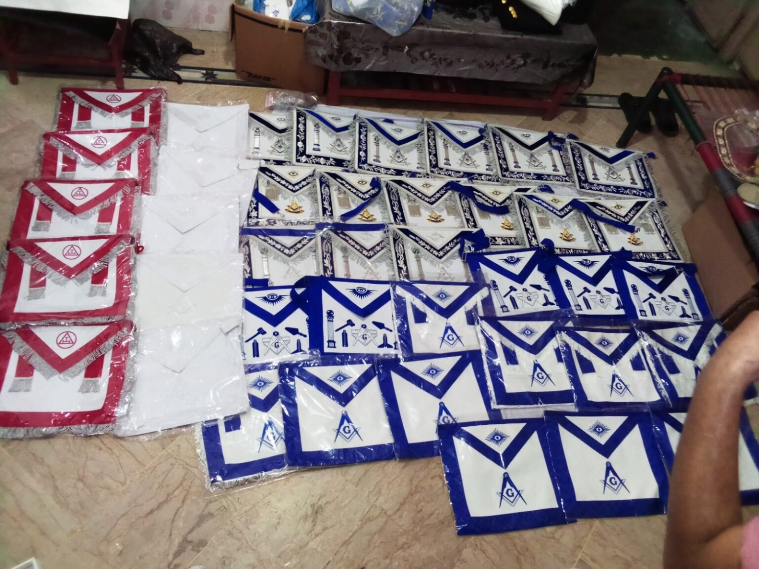 Masonic Regalia Aprons Stock For Sale - Rafia Regalia